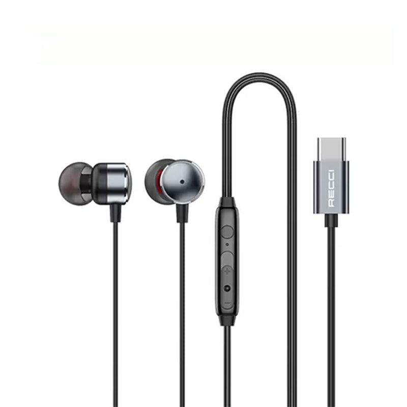 Recci REP-L37 / L38 Metal Wired Earphone