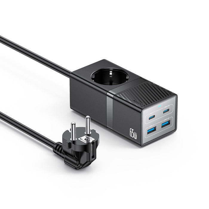 MC36 AC&2*TC&2*USB 5 In 1 European Standard Fireproof PC 65W+2500W GaN