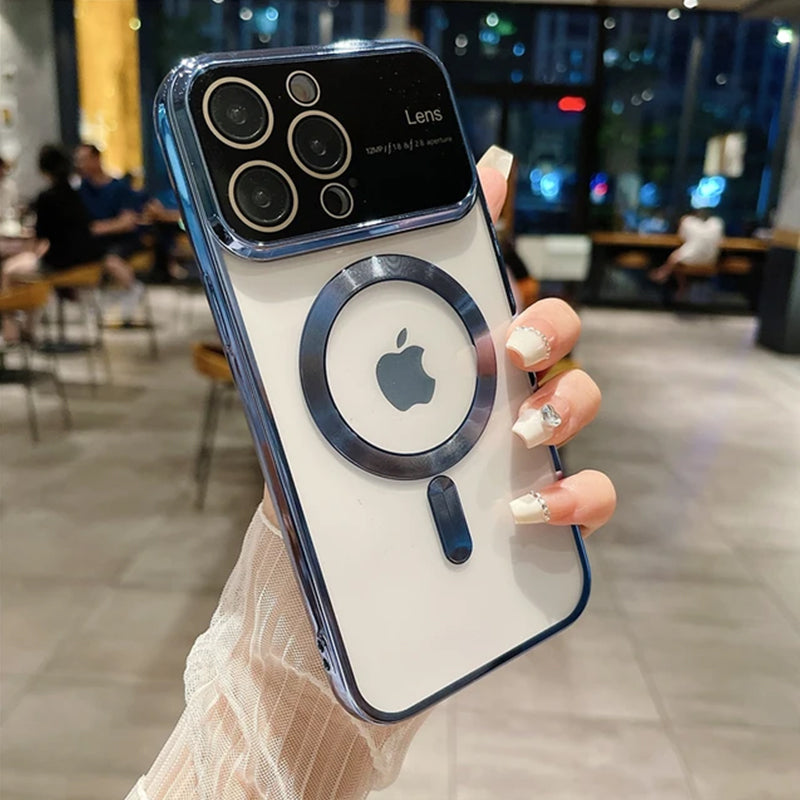 Transparent MagSafe Lens Case